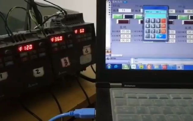 三菱FX3U-485ADP-MB FB写法通讯四台台达vfd-e变频器示例