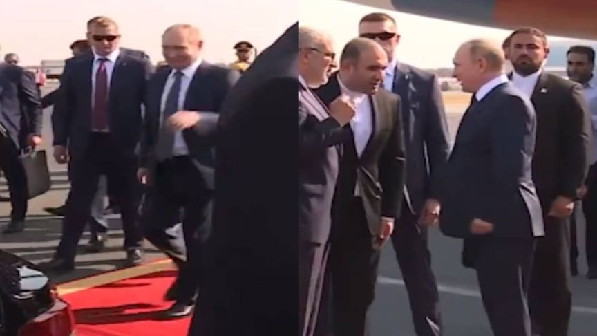 美俄角力!拜登刚离中东普京就访伊朗,保镖戴墨镜拎黑箱寸步不离