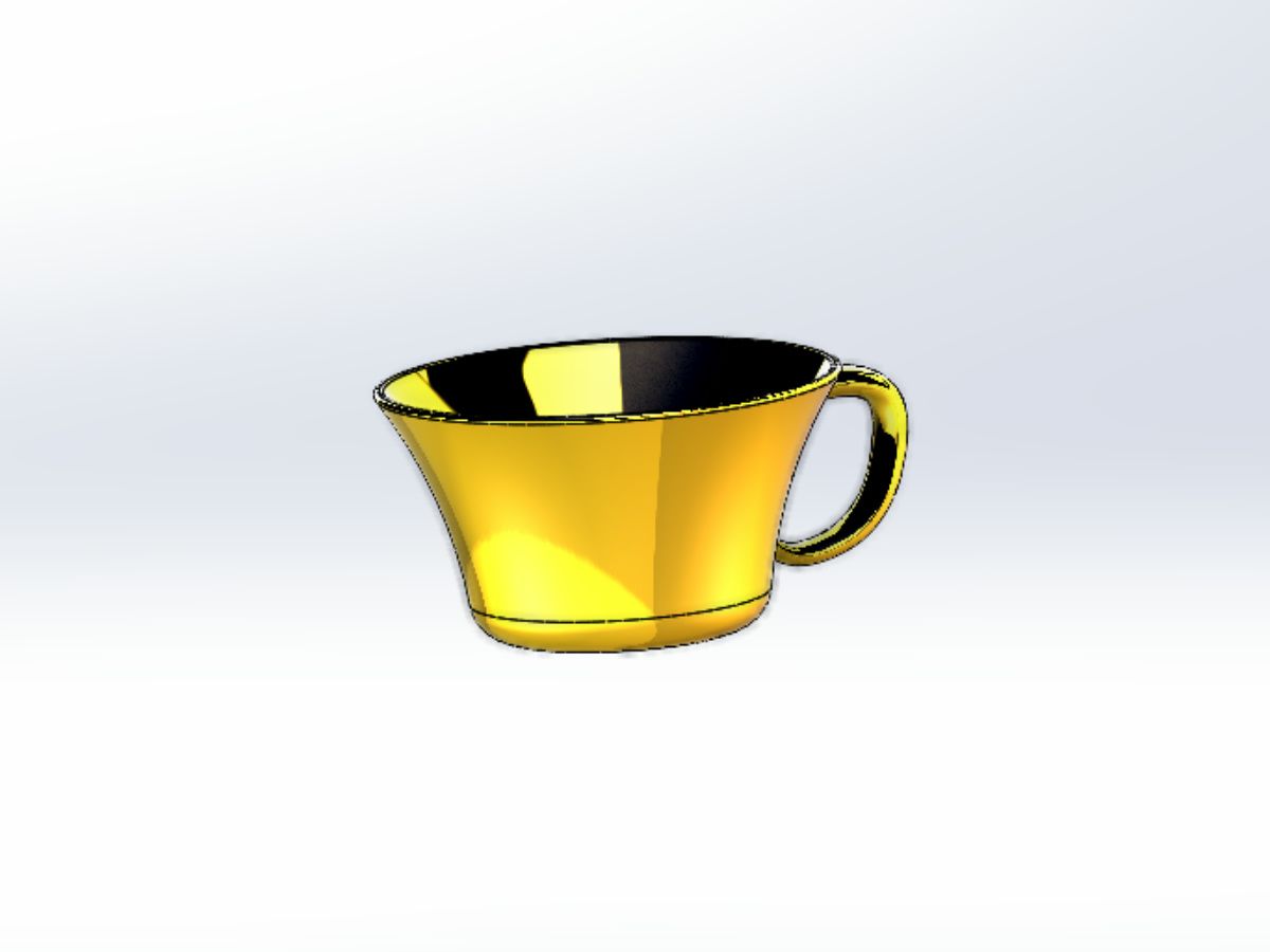 【SW新手必看】SolidWorks中水杯模型的绘制!