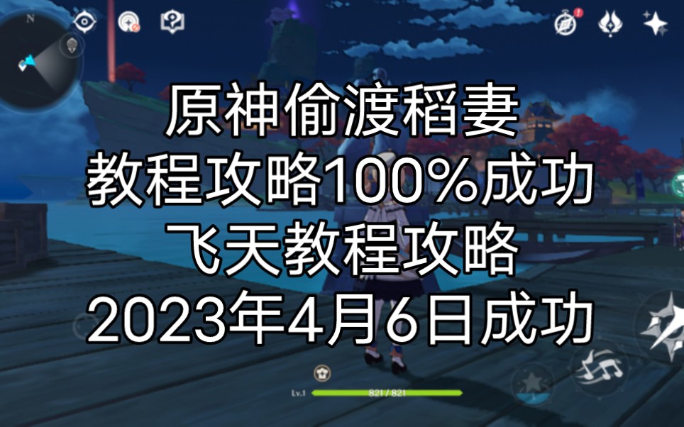 原神偷渡稻妻教程攻略,飞天教程攻略,保姆级别攻略_哔哩哔哩bilibili_原...