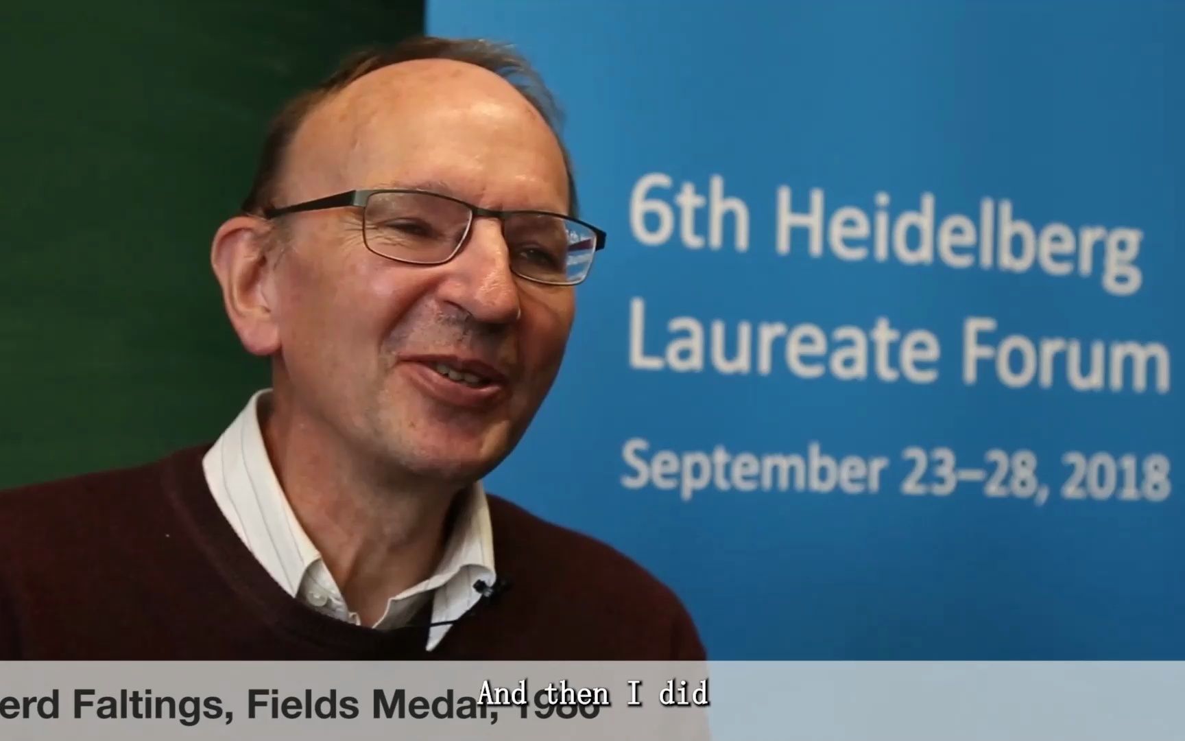 历届菲尔兹奖得主1986 格尔德 · 福尔廷斯 Gerd Faltings 第六届 HLF-...