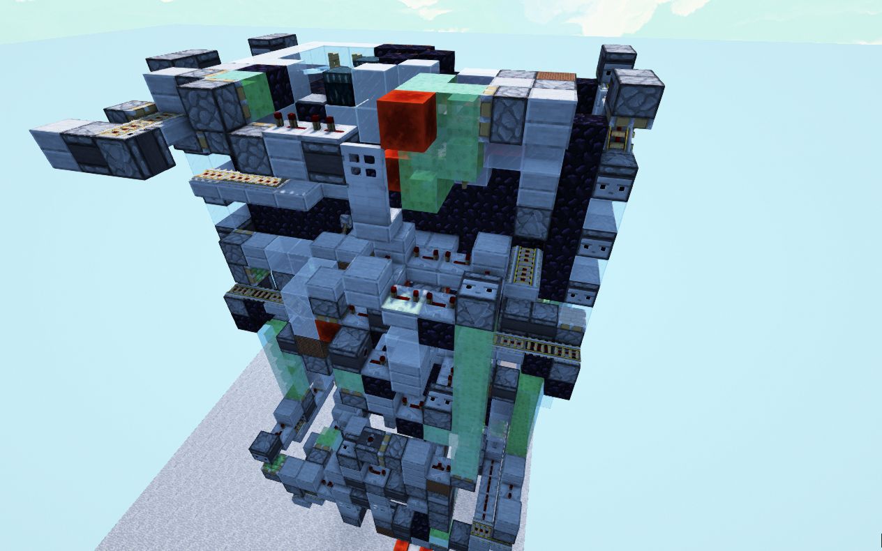 【MC】虽然它小,但是效率有18w/h且卡顿超低der!高压低卡顿混凝土机