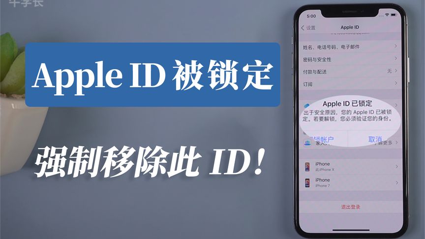 Apple ID被锁定? 邮箱和密码忘了,教大家这样强制退出id账号!