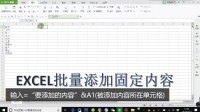 添加内容IT技术指南: EXCEL批量添加固定内容, 这招太实用了!