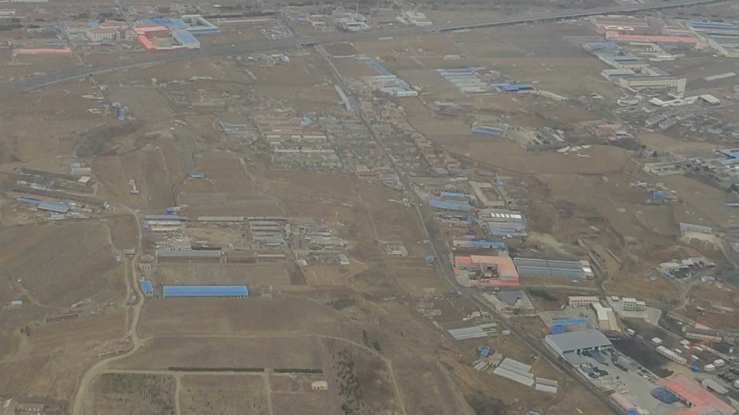 大连航拍(伪)——飞机降落时手机在飞行模式下拍摄