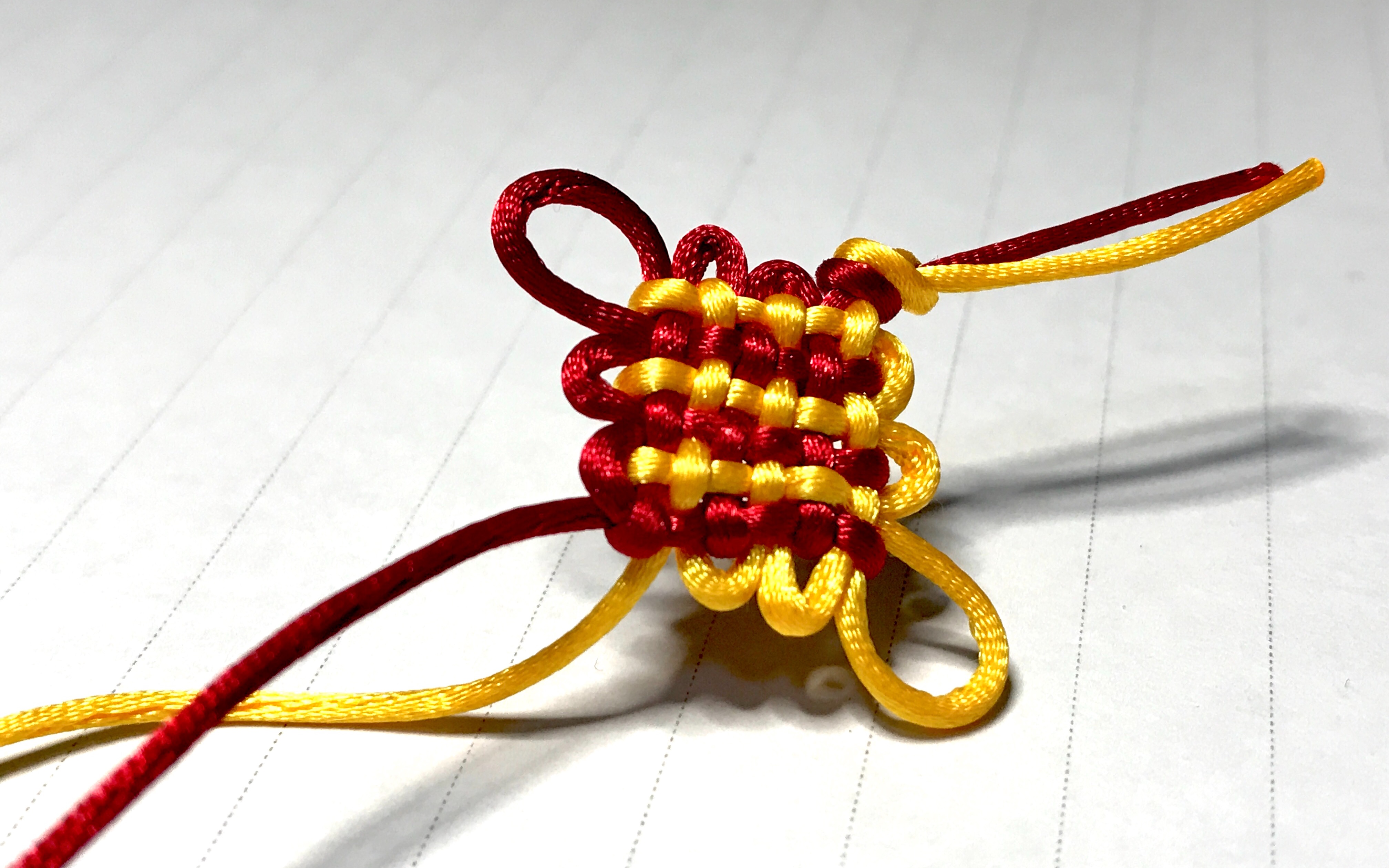 中国结 三回盘长结 超详细讲解+手把手教