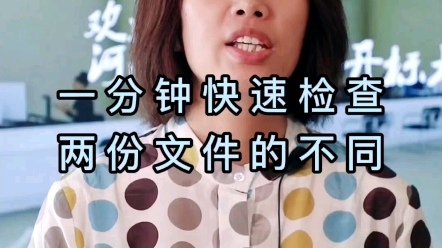制作标书必懂技巧,一分钟快速检查两份标书文件哪里不同#招投标知识...