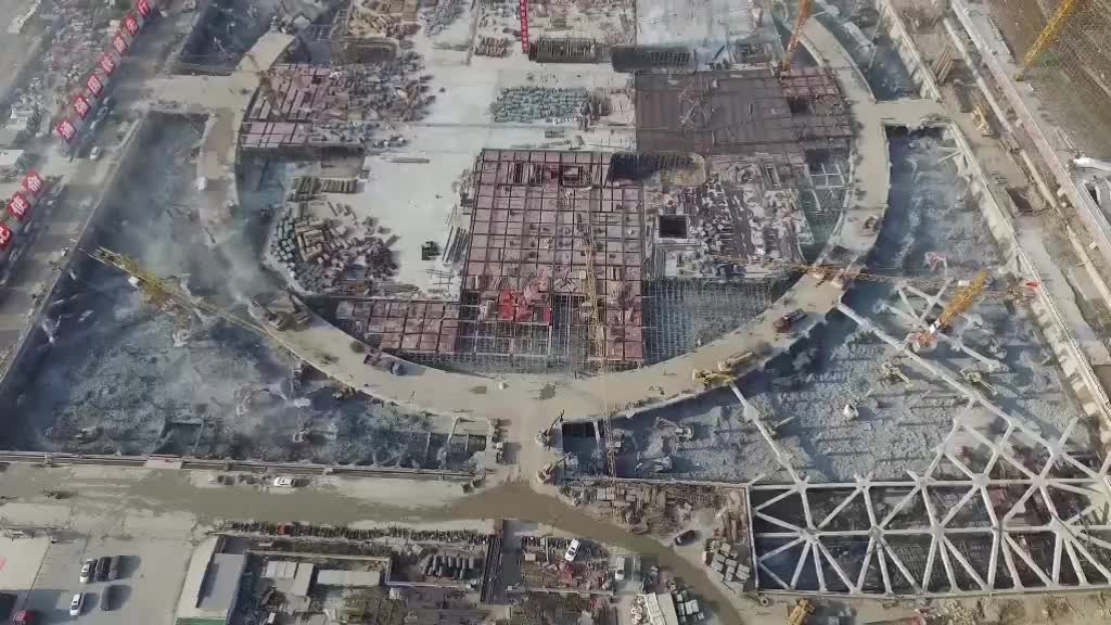 华东在建最大深基坑围护结构环撑即将拆除完毕,以后想看就只能看图...