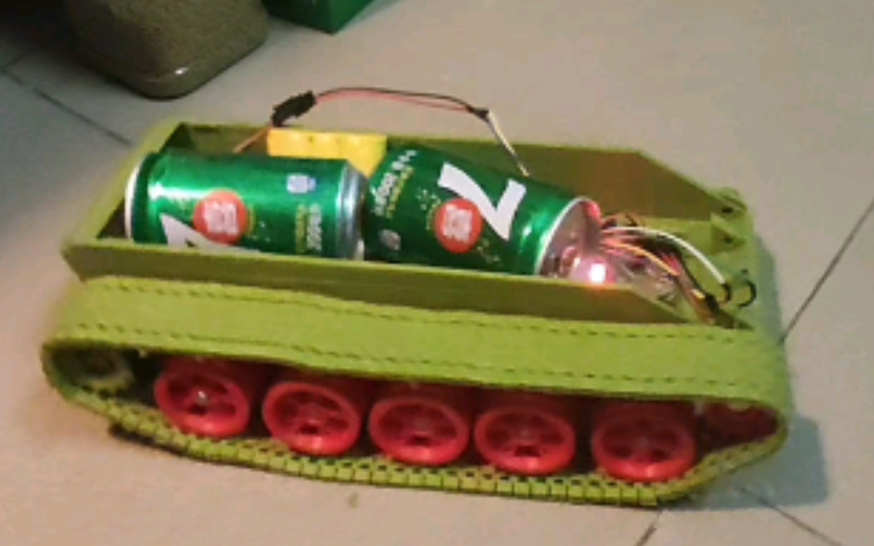 小树corexy3D打印机自制8通道遥控中国59式坦克记录N+10天-履带装...