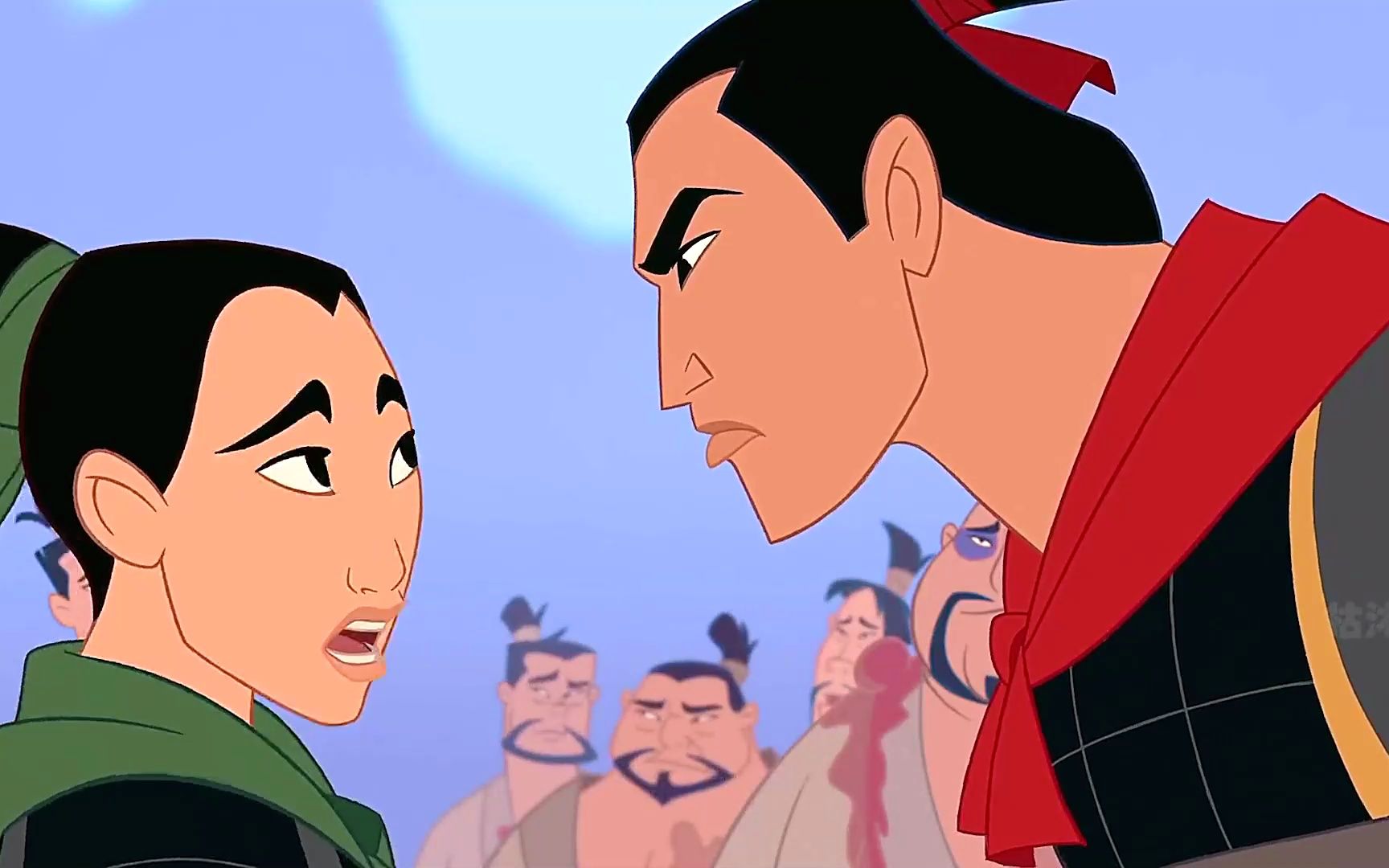 3_6 迪士尼版《花木兰》动画片 保护神木须受命保护花木兰。 #儿童...