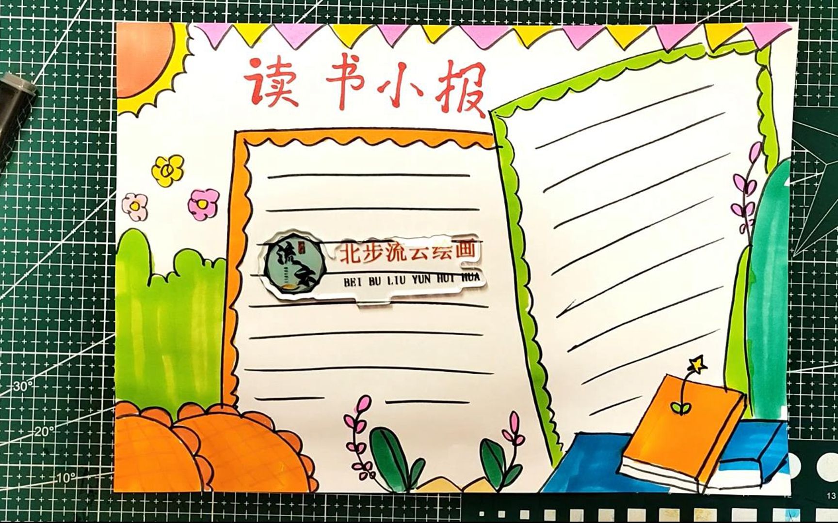 读书手抄报,简单易学,适合孩子画的儿童简笔画