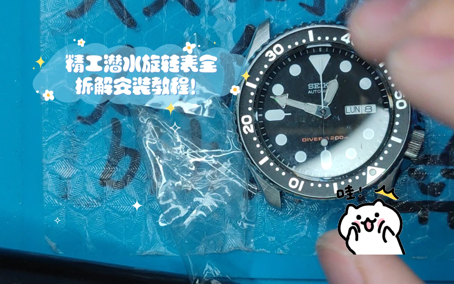 精工潜水旋转表全拆解安装教程!全网最详细!
