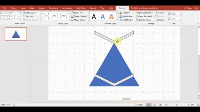 怎样用PPT做一个3D金字塔