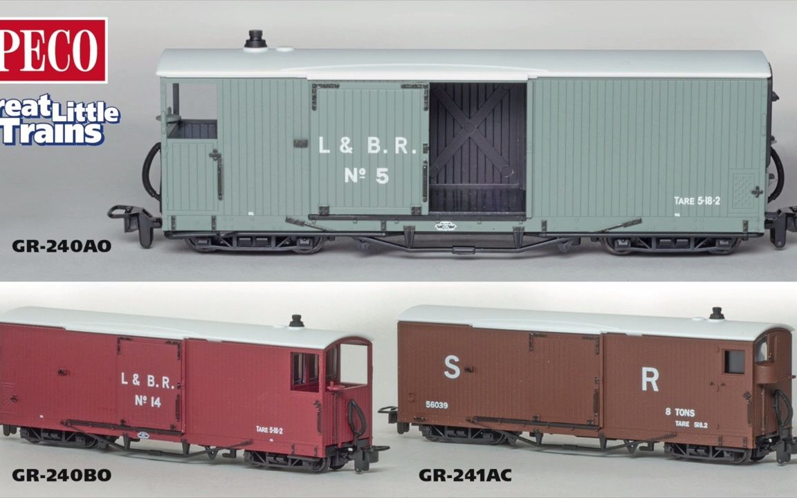 【PECO火车模型】林顿和巴恩斯塔普尔铁路 8吨制动车车厢