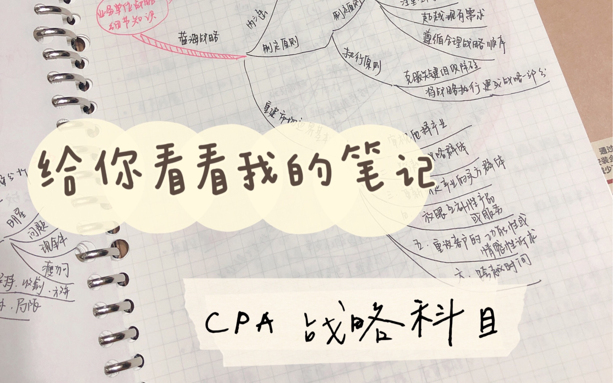 【呱呱の干货】高效通过cpa战略科目 | 怎样记笔记