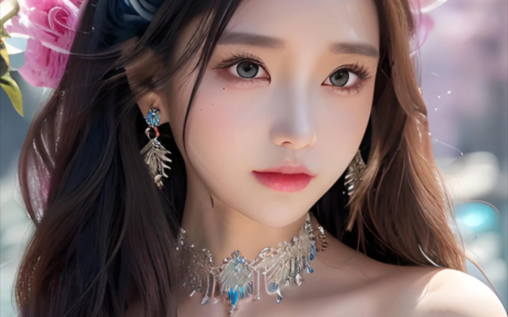 【AI绘画-美女壁纸】蕾丝2 图片由 “无界AI生成” #无界AI 5·20心动...