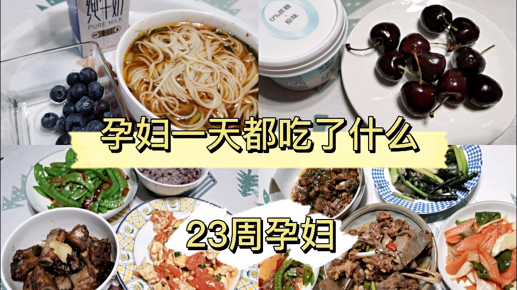 23周|孕妇一天都吃了什么2