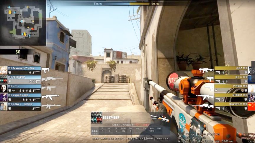 CSGO外挂大神 火速鉴定 宇宙级反映 鼠标灵敏度100 命中率百分百