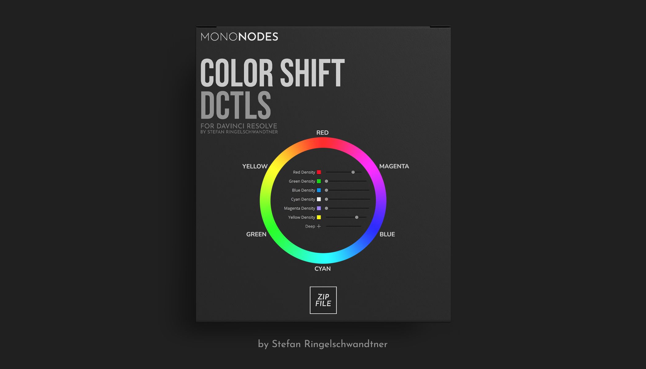 MonoNodes - COLOR SHIFT DCTLS V2 达芬奇DCTL电影胶片模拟单...