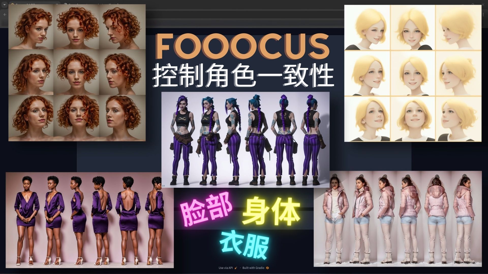 使用 Fooocus 控制角色一致性(包括脸部、身体、衣服)