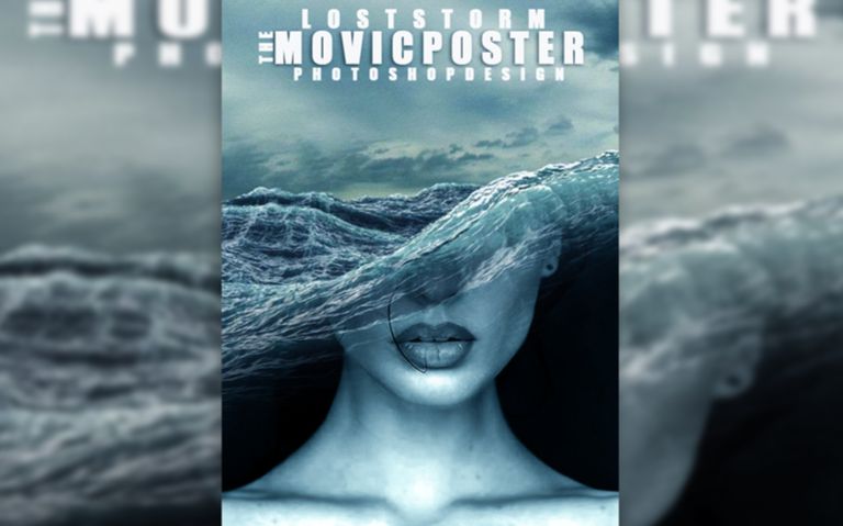 PS电影海报设计之海啸