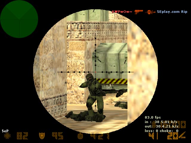 [CS1.6] 1V5 挑战 100个BOT人头