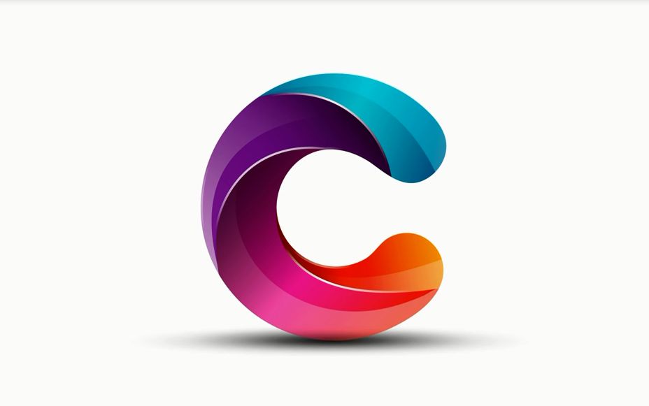 【AI教程】实用的立体渐变色Logo教程,质感一级棒!