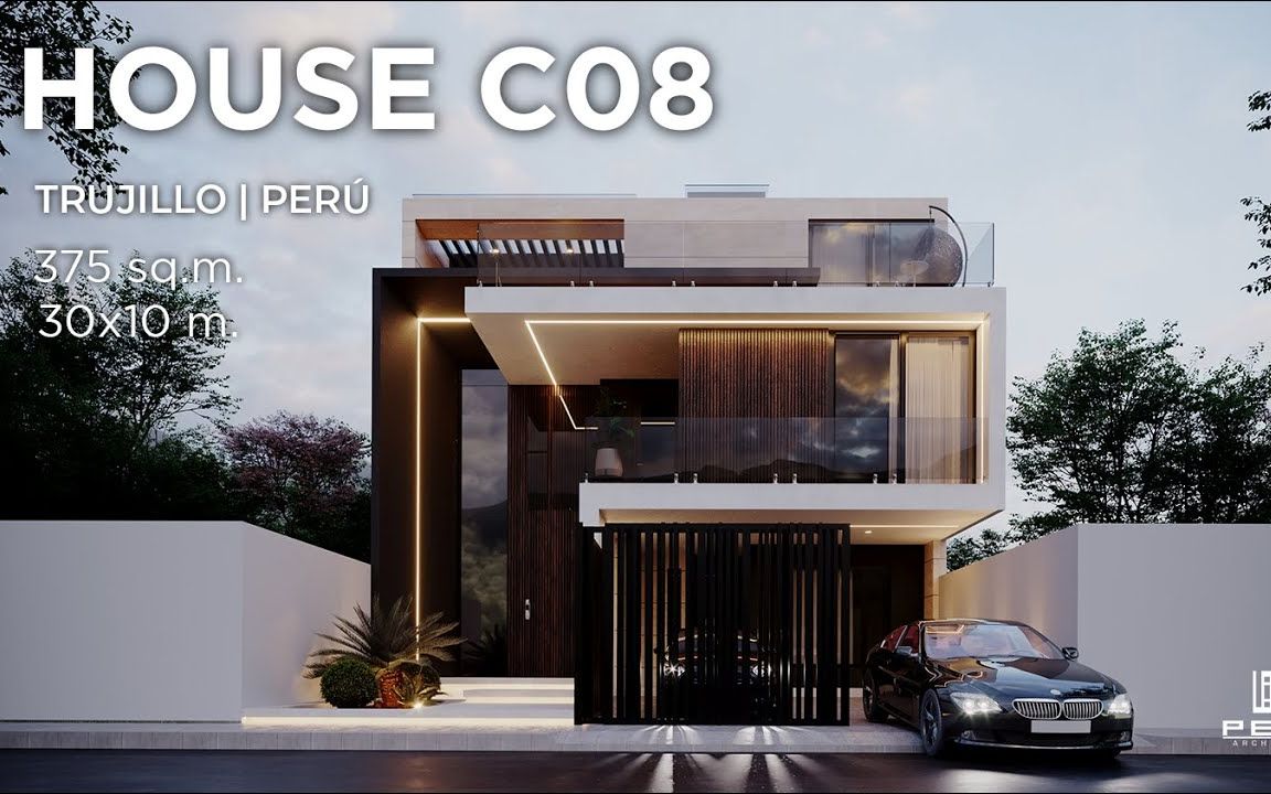 住宅设计-土地 30 X 10 | PEBO Architects 2023.5.7