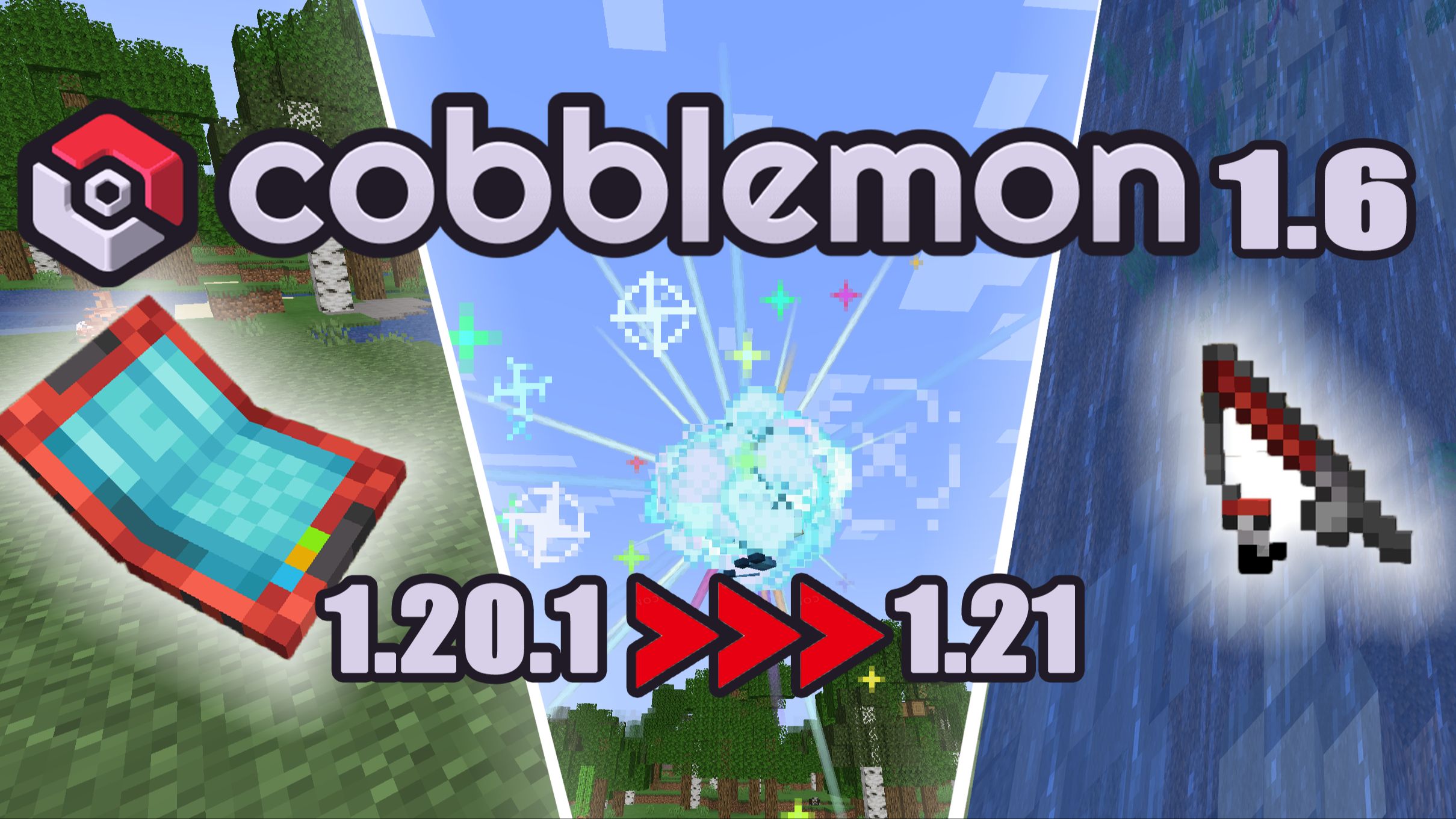 我的世界方块宝可梦cobblemon1.6版本更新! 更改宝可梦进化特效! ...