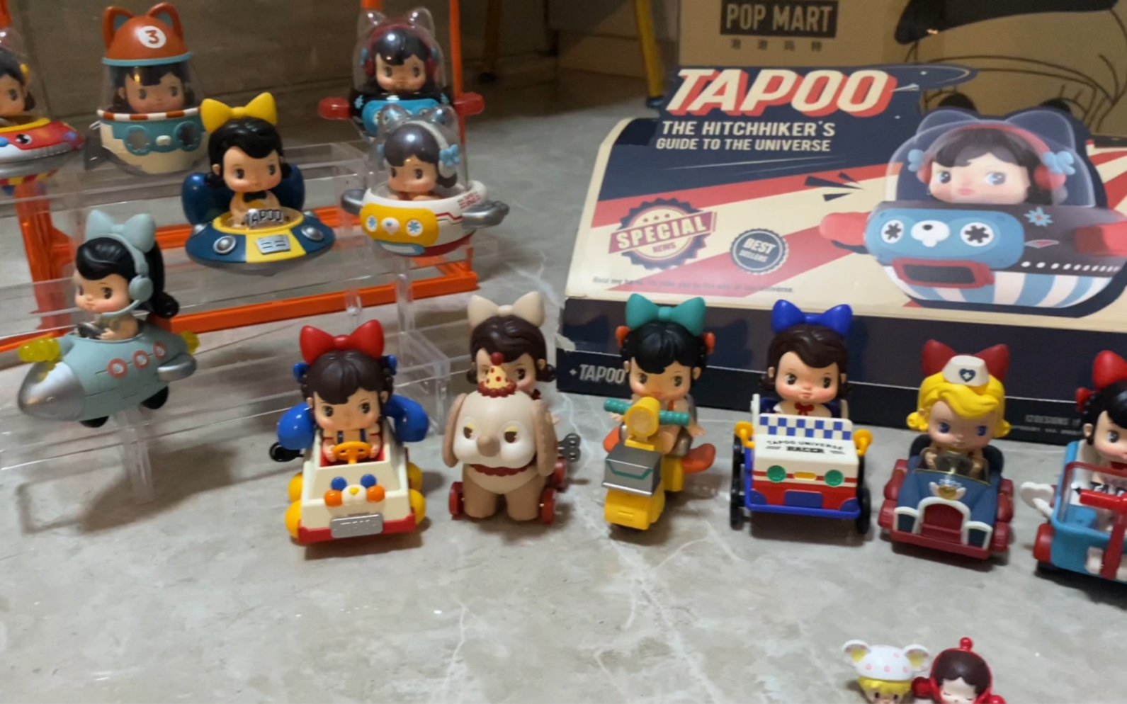 泡泡玛特6月新品!TAPOO宇宙漫游指南系列复古昭和娃娃风格盲盒拆盒