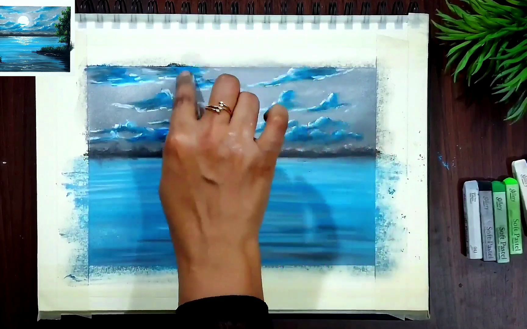 适合新手小白的油画棒教程,内容详细,一学就会