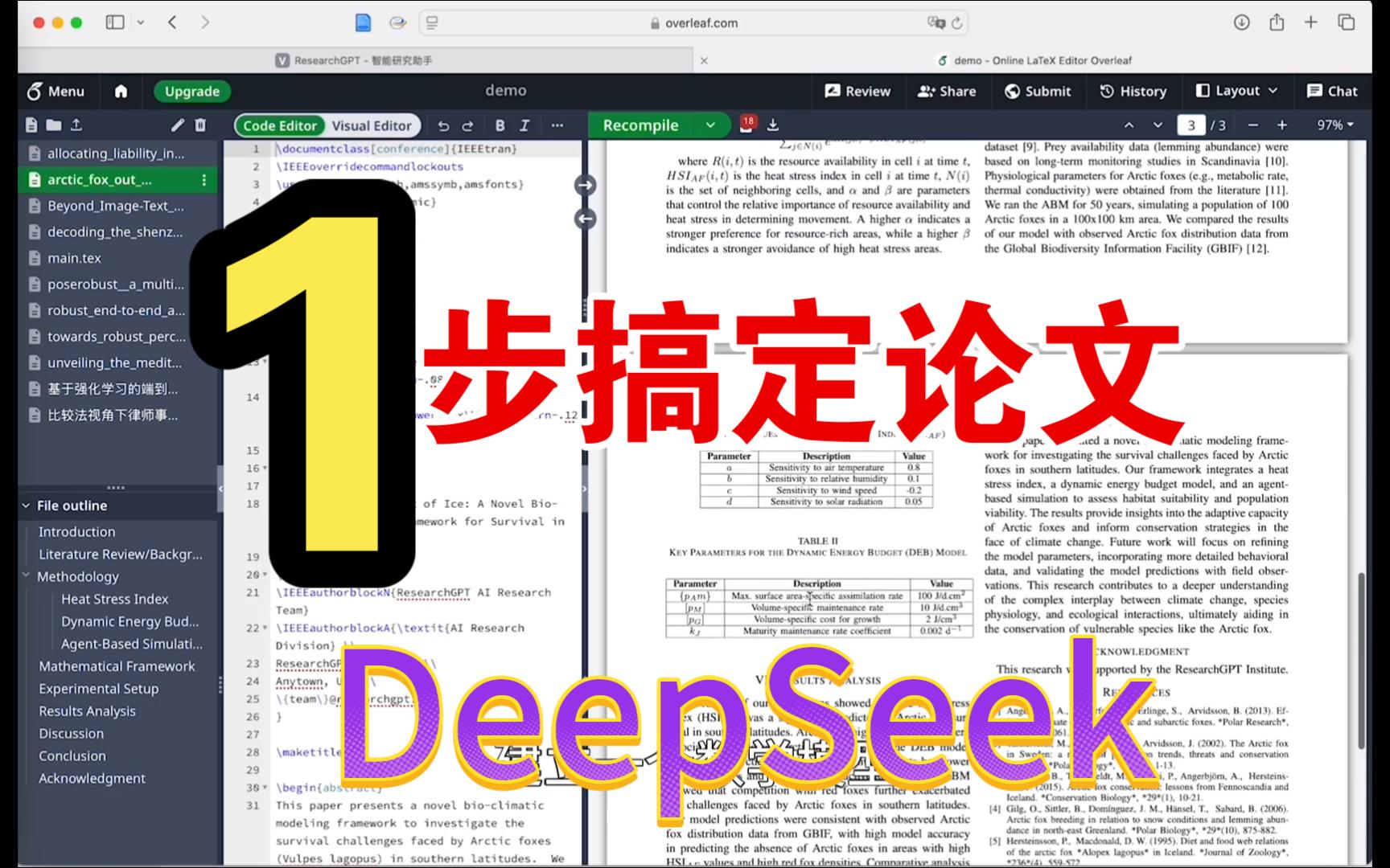 ...」DeepSeek毕业论文急救 | 全网最好用科研网站:手把手教你高效科研!