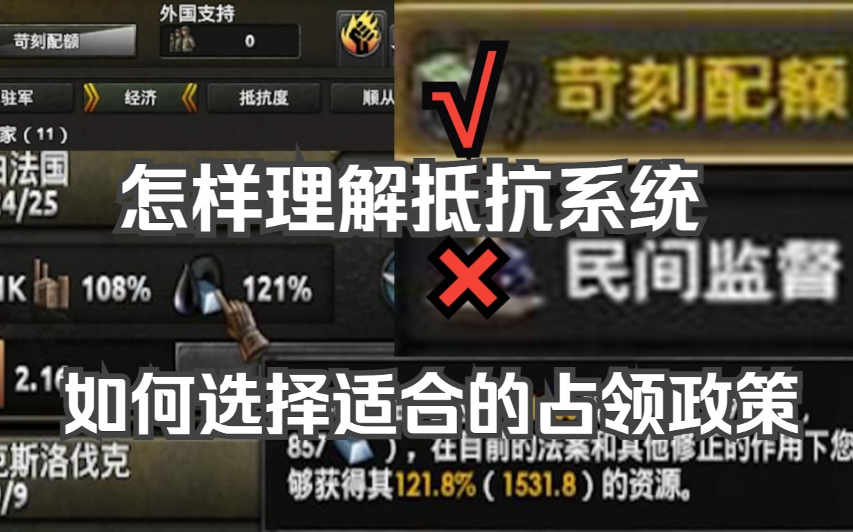 【钢铁雄心4】如何正确处理镇压抵抗_单机游戏热门视频