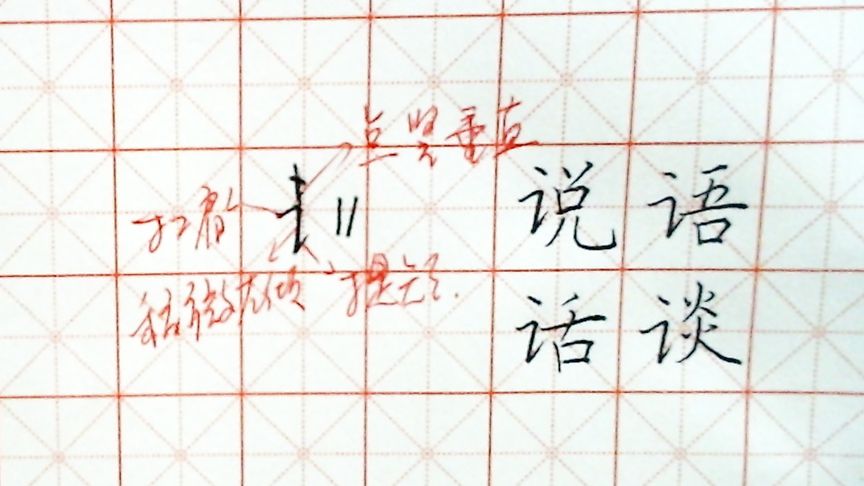 怪不得我的“言字旁”写不好看,原来是没有掌握里面的书写技巧