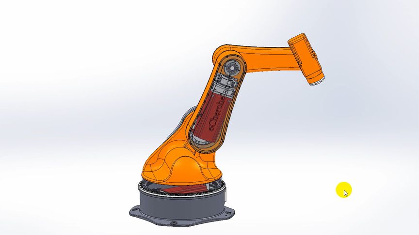 五轴机械臂设计,内部结构完整,你知道机械臂的内部结构吗?