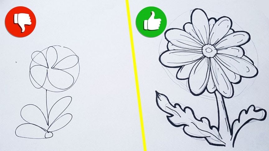 孩子一看就会画,儿童绘画教程:花朵