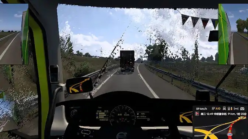 欧洲模拟卡车2 米兰 帕尔马 口香糖 168km