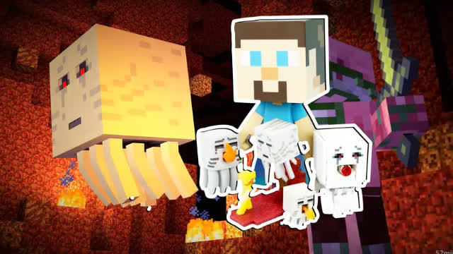 我的世界下界生物恶魂手工彩泥超轻粘土教程