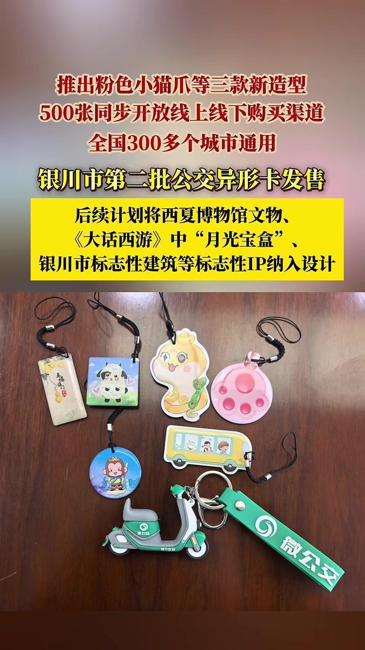 #公交卡#文创#交通出行银川市第二批公交异形卡发售。后续计划将...