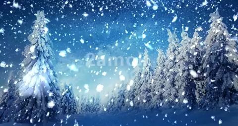 冬天下雪背景:凌晨两点素材网,冬日雪景