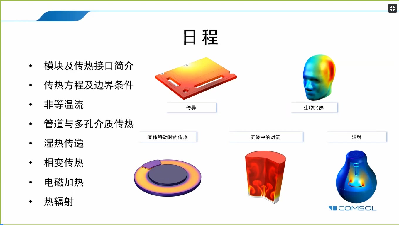 comsol传热学模块