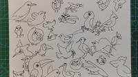 简笔画各种鸟类素材集合
