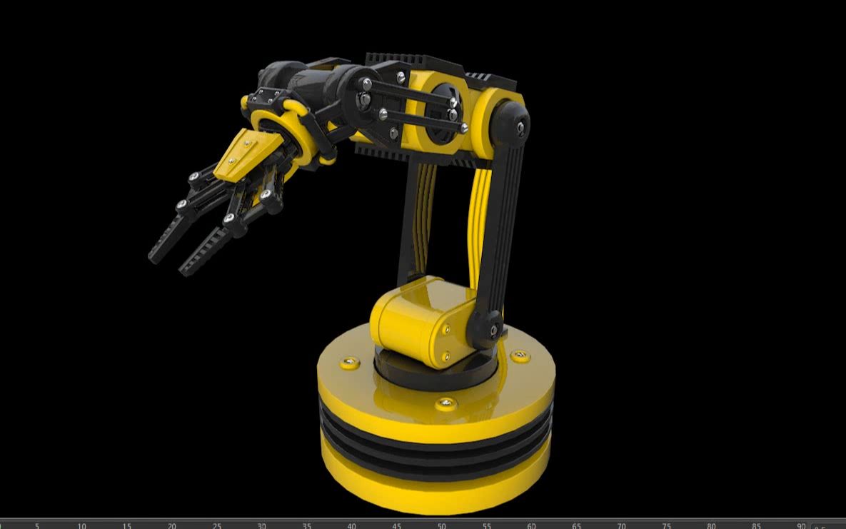 C4D-机械臂建模+绑定全流程教程 7集