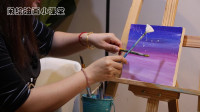 闲绘油画小课堂:双色渐变星空怎么画?
