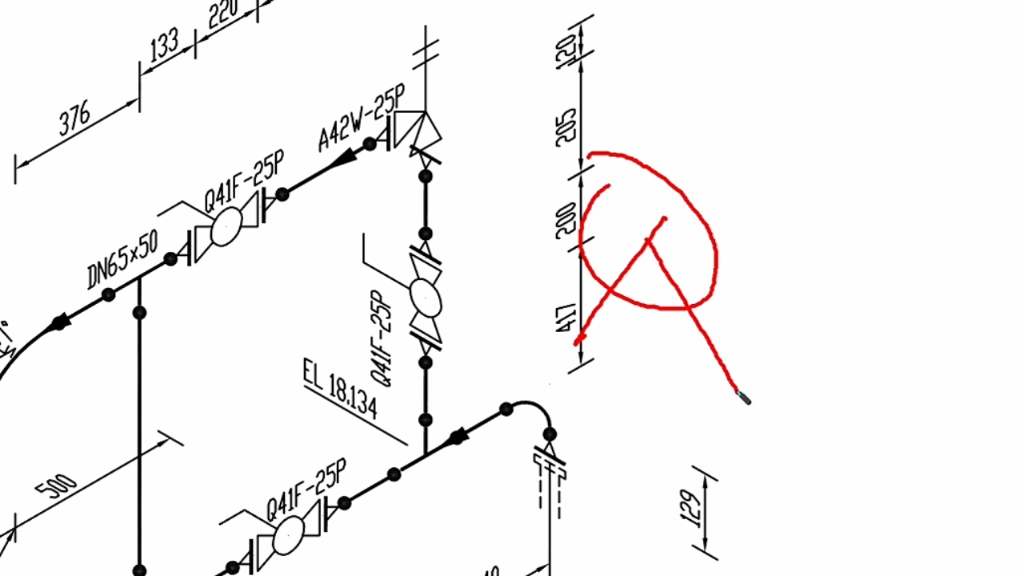 化工管道,李辰管工教学单线图平面图结合讲解