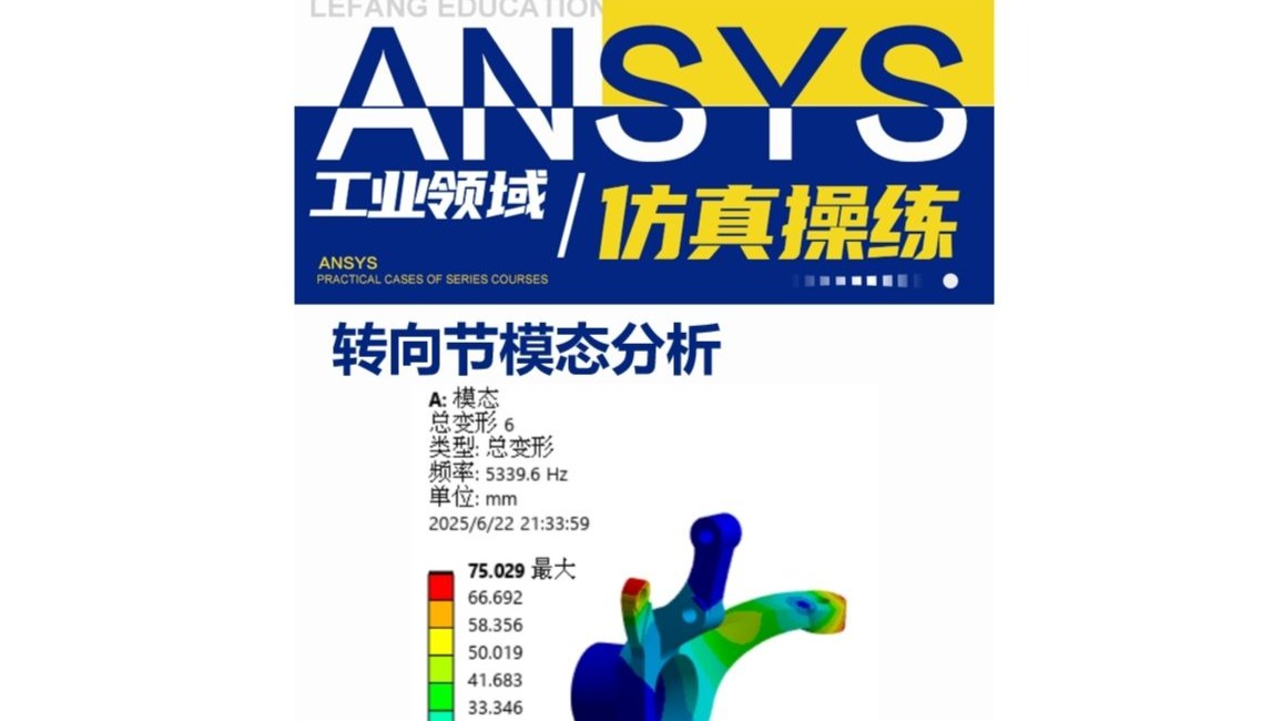3分钟搞懂转向节模态在ANSYS中的分析
