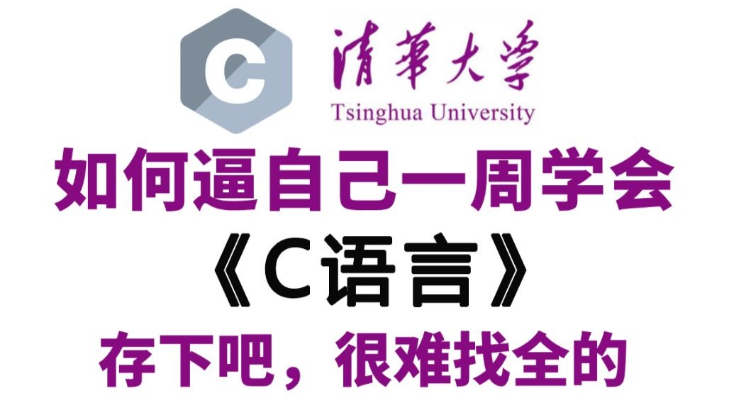 【有这一套就够了】2025年全B站最细的C语言零基础入门到精通全套...