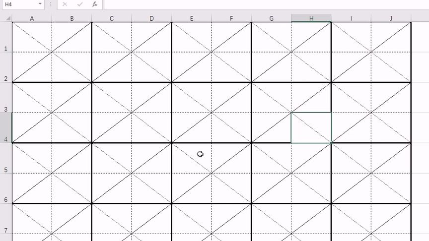 Excel技巧 制作书法字帖米字格,让孩子的书法赢在起跑线上