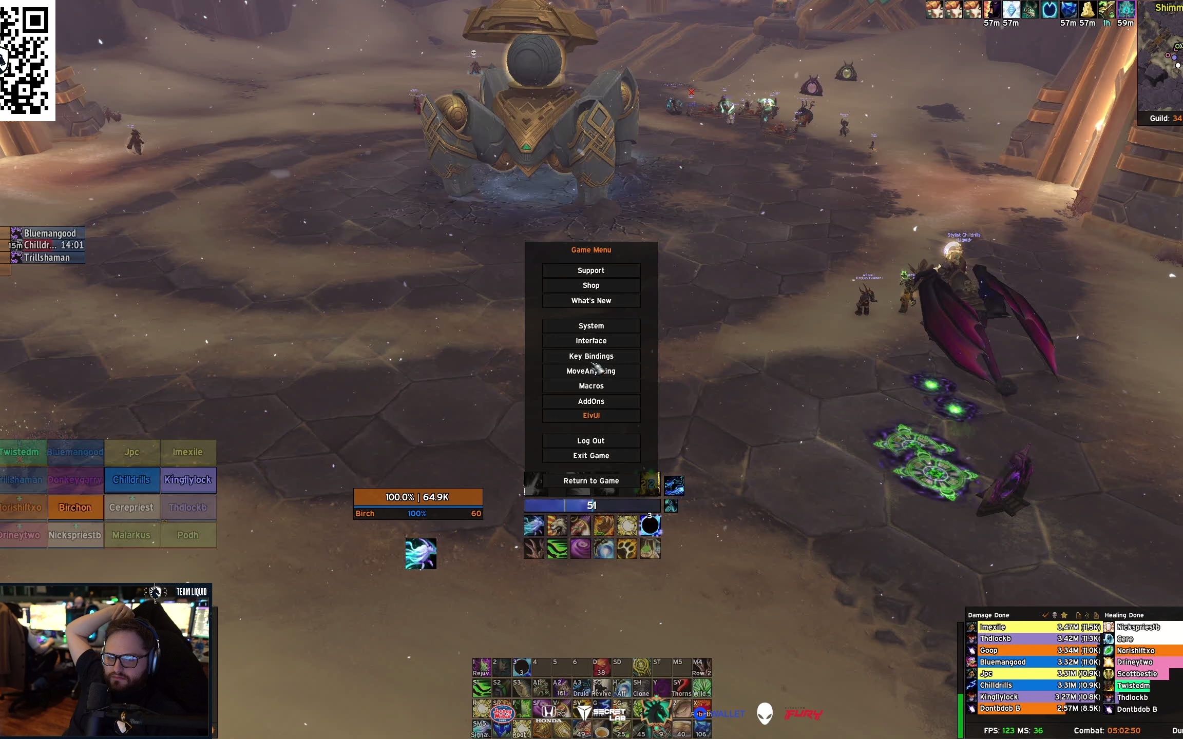 [魔兽世界9.2][史诗模式 黑伦度斯]Liquid会长Max指导队员设置姓名版
