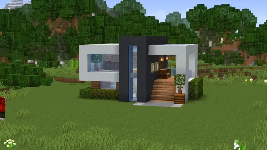 我的世界:如何建造现代地下房屋(建筑教程)